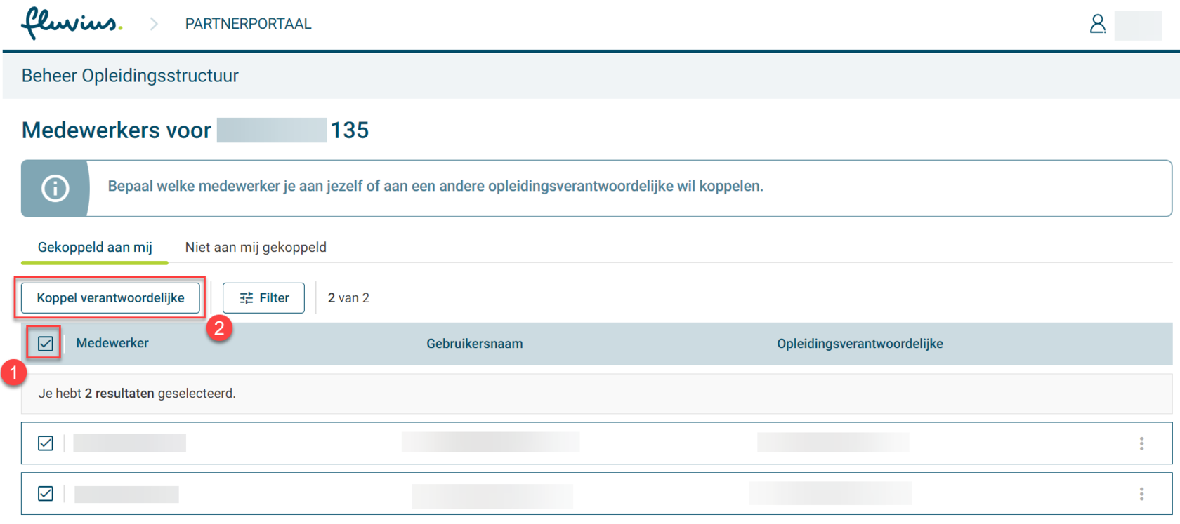 Opleidingsverantwoordelijke koppelen of wijzigen | Fluvius
